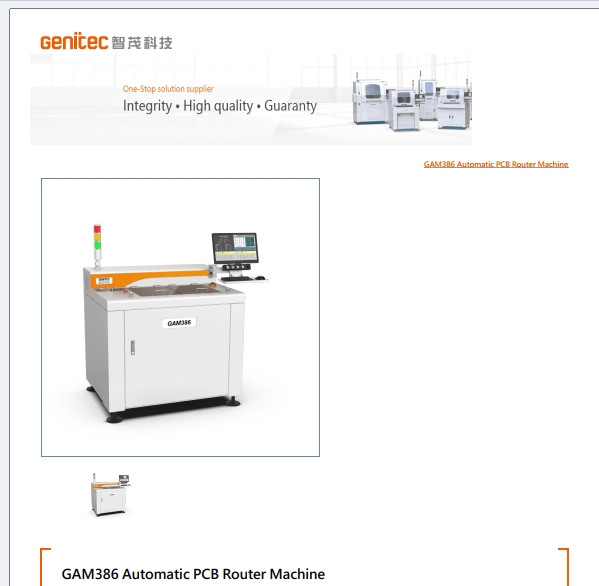 GAM386 Automatic PCB Router Machine _ GENITEC.pdf-51SMT-SMT资源协同平台 ...